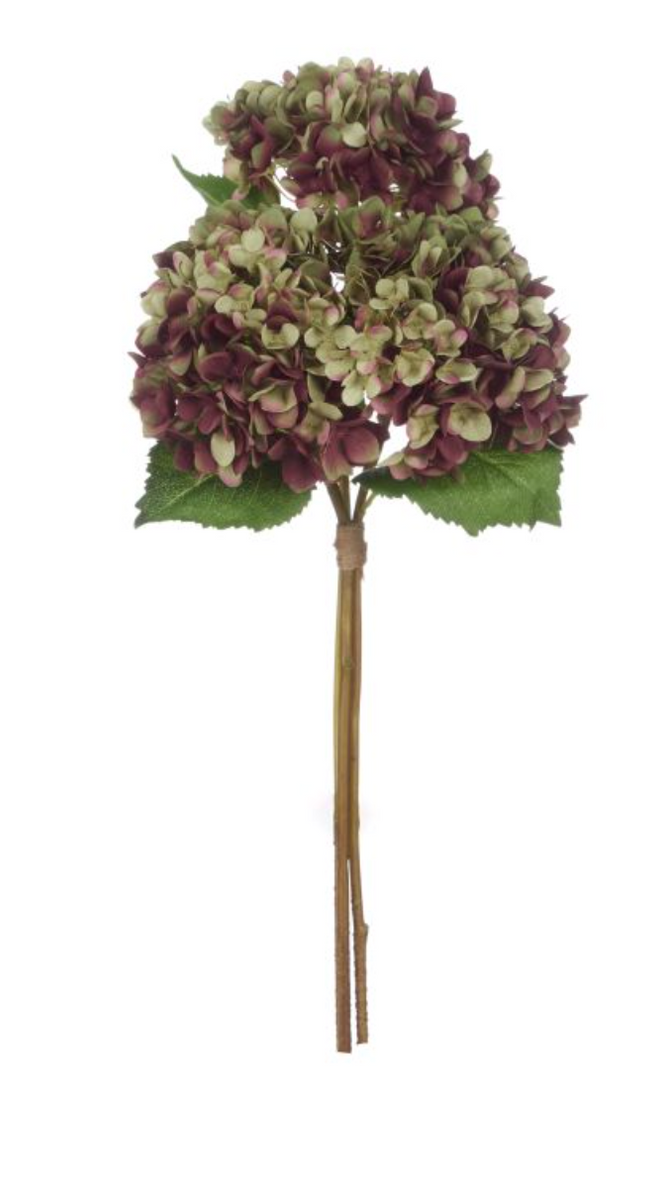 Grand Hydrangea Stem - Burgundy – Gypsy and the Bowerbird